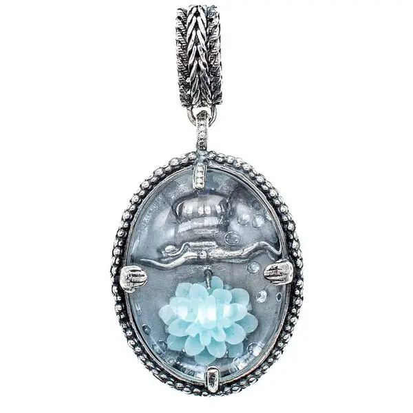 GEM KINGDOM Sterling Pendant - Silver
