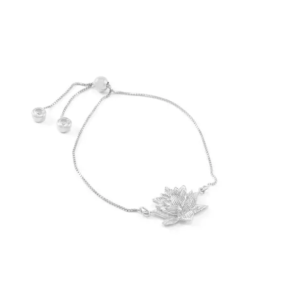 SEVEN SAINTS Awakened Lotus Bracelet - Silver