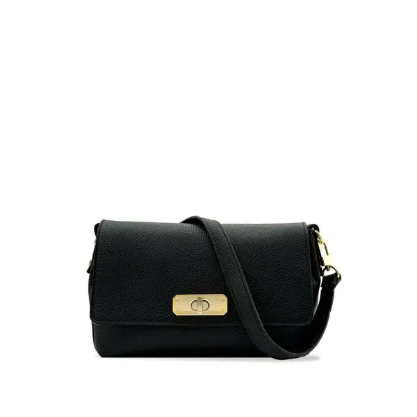 APATCHY LONDON The Maisie Midi Leather Bag - Black