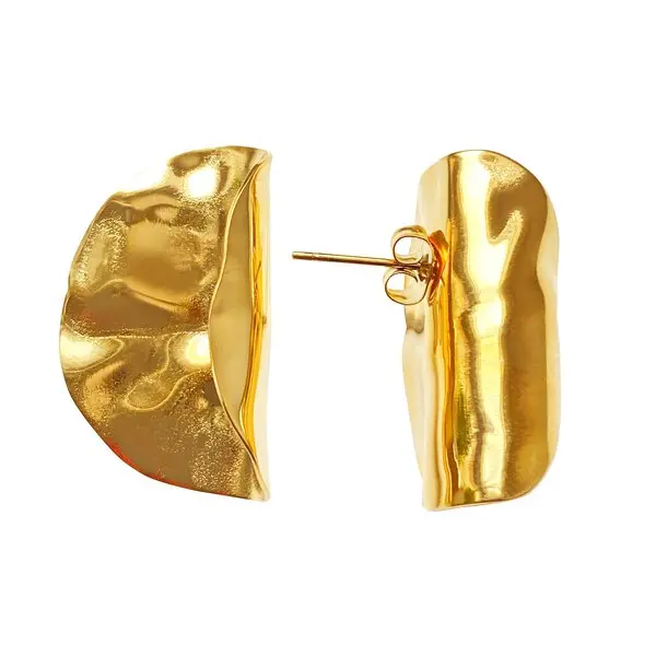 SMILLA BRAV Kim Stud Earrings - Gold