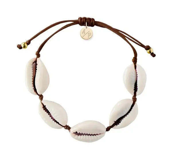 ADRIANA PAPPAS DESIGNS Natural Shell Adjustable Bracelet - Brown
