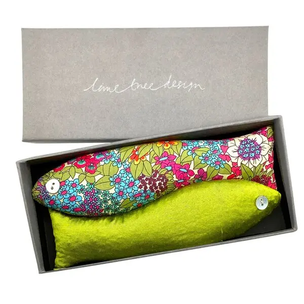 LIME TREE DESIGN Club Tropicana Box Of Two Lavender Fish Made With Liberty - Green