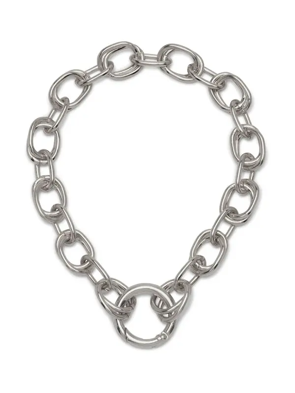 JAREDJAMIN Billie Every-other Chain Necklace - Silver