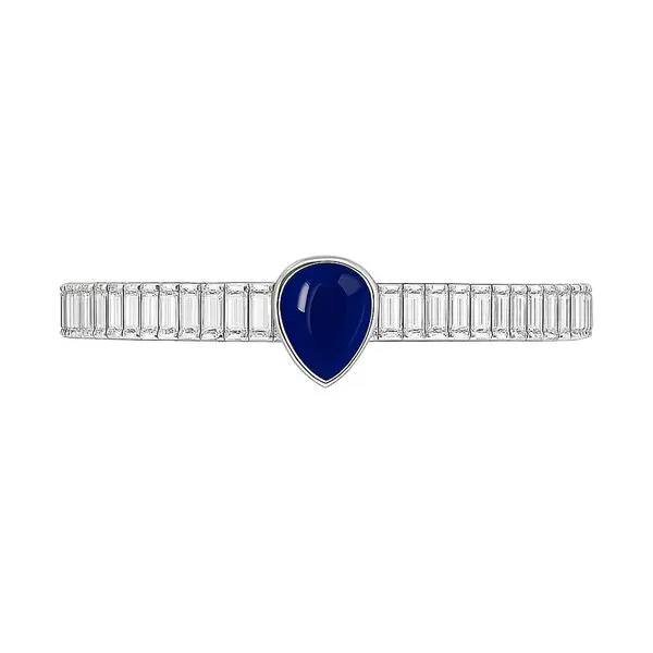 MAISON DE GALA Drop Bracelet - Silver/blue