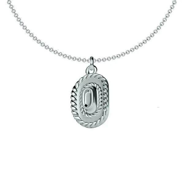 SHADED THE LABEL Rodeo Cowboy Hat Pendant Necklace - Silver