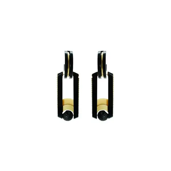 GISSA BICALHO Orbit Hoop Earrings - Black