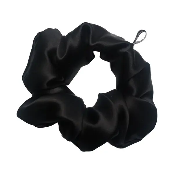 FORMULA S7 Silk Charmeuse Scrunchie - Black