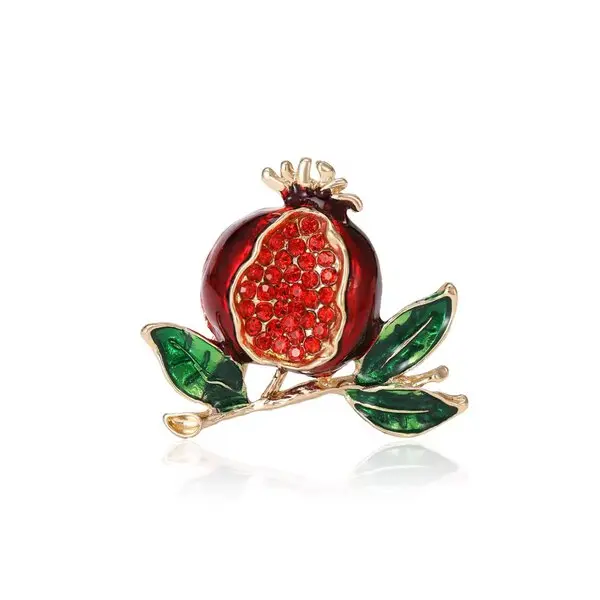 CHANEL JOAN ELKAYAM Pomegranate Brooch - Red/green