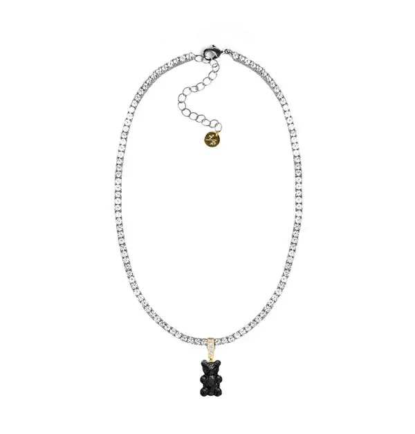ADRIANA PAPPAS DESIGNS Cz Gummy Tennis Choker - Black
