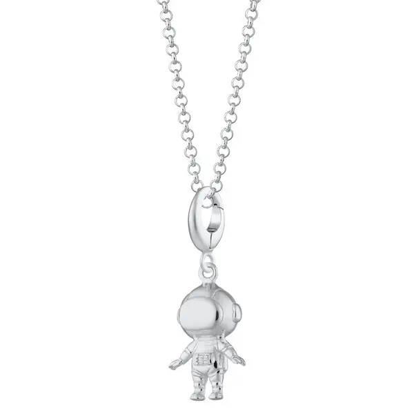 LILY CHARMED Sterling Astronaut Charm Necklace - Silver