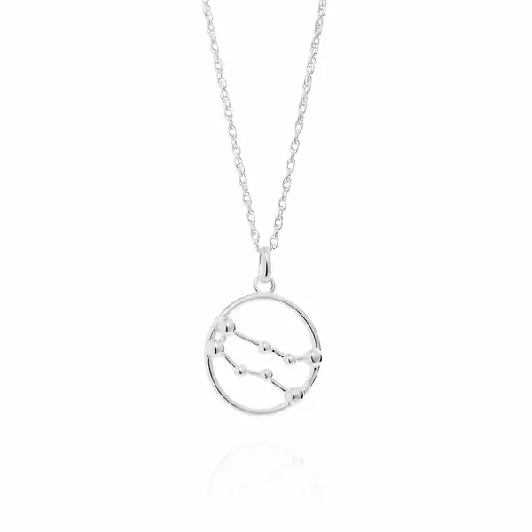 YASMIN EVERLEY JEWELLERY Gemini Astrology Necklace - Silver