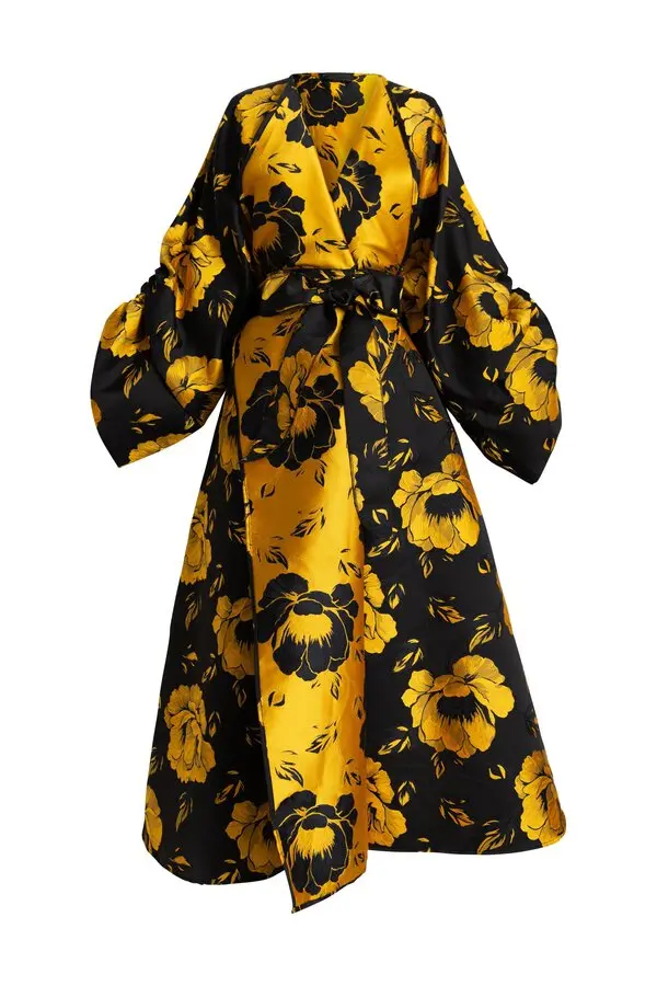 BYVINNIK Parisian Jacquard Coat - Black