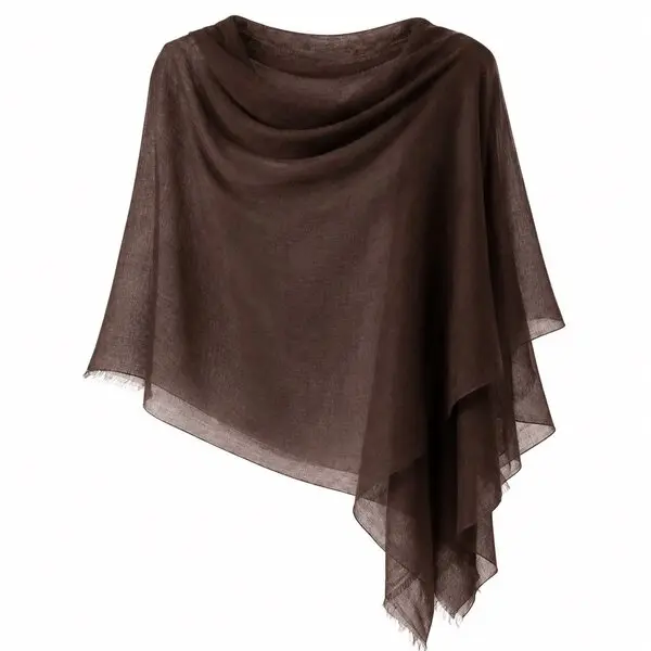 FIORA MUSE Ultralight Cashmere Shawl - Brown