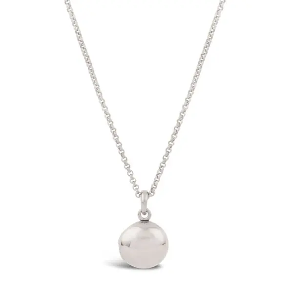 DINNY HALL Button Locket Necklace - Silver