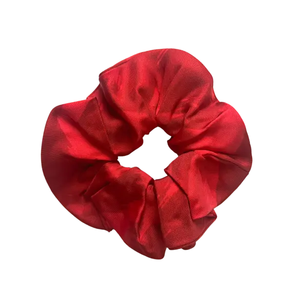 TASH AND LEY Le Labyrinthe Silk Scrunchie - Red