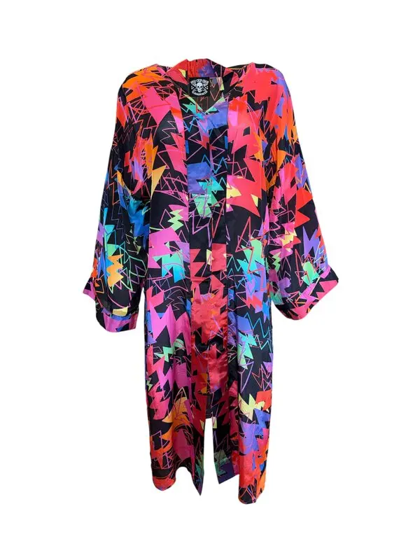ANY OLD IRON Printed Zowie Duster - Black