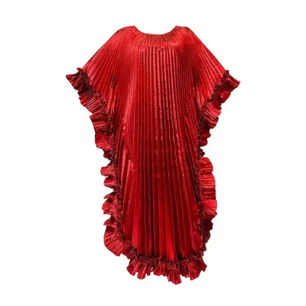 JULIA CLANCEY Pleated Ophelia Kaftan - Red