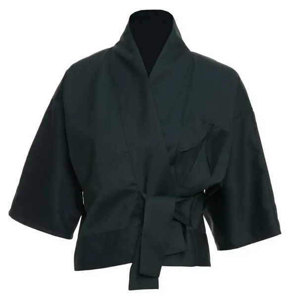 MOE Name' Pine Wool Vest Jacket With Front Pocket - Green