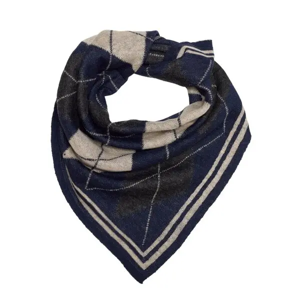 MOHAIR&ANGORA Mohair Foulard Troia Navy - Blue