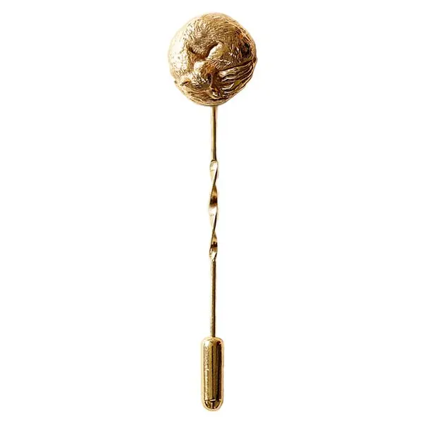 LEE RENEE Fox Tie Pin– Sleeping - Gold