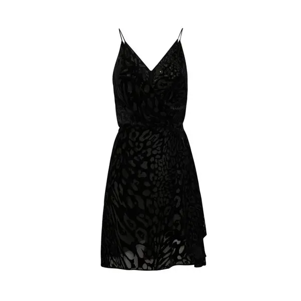 SVETA MILANO Nancy Leopard-pattern Velvet Dress