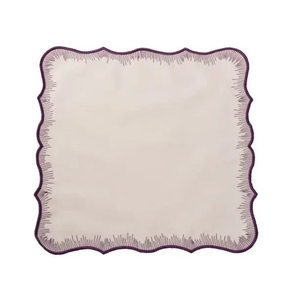 KM HOME COLLECTION Colorful Napkin Set - Purple