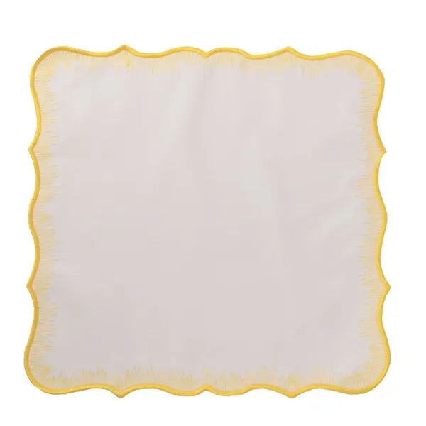 KM HOME COLLECTION Colorful Napkin Set - Yellow
