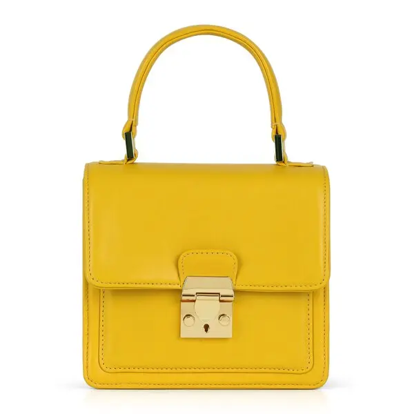 LUIS STEVEN Madie Top Handle Nappa Leather Bag
