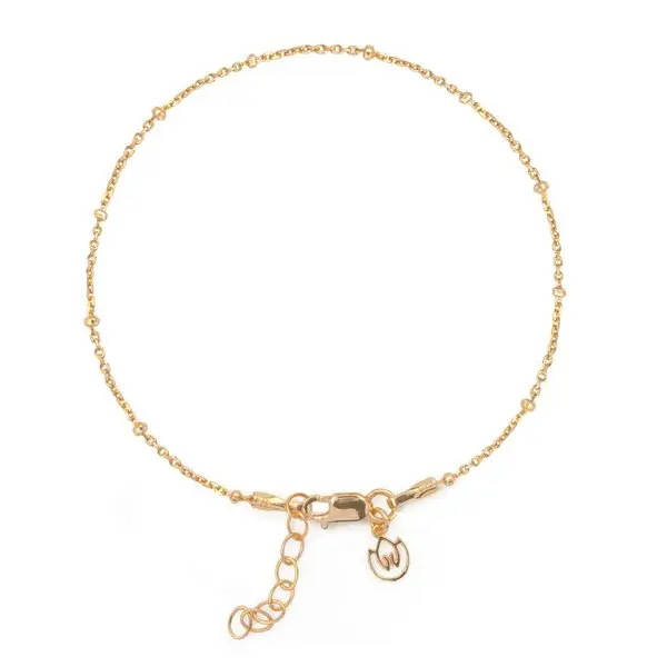 THE JEWELLERY STORE LONDON Satellite Chain Bracelet In Vermeil - Gold