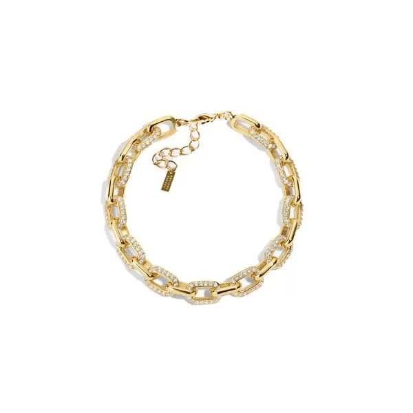 ADRIANA PAPPAS DESIGNS Sparkle Burst Link Bracelet - Gold