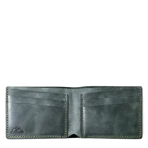 ROARCRAFT Classic Bifold Leather Wallet Pergamon Emerald - Green