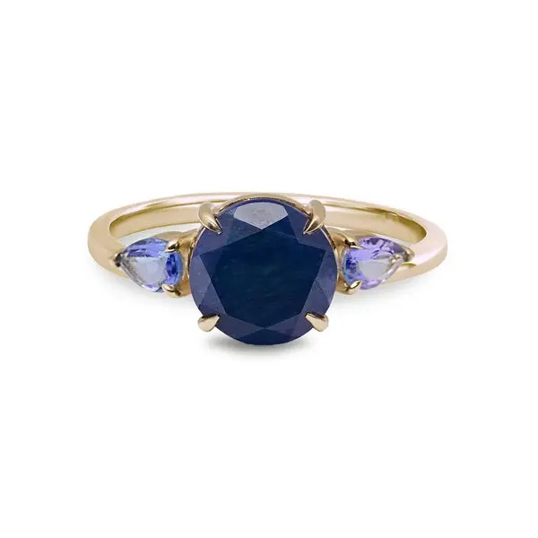 ZOHREH Gold Sapphire And Tanzanite Ring - Gold/blue/purple