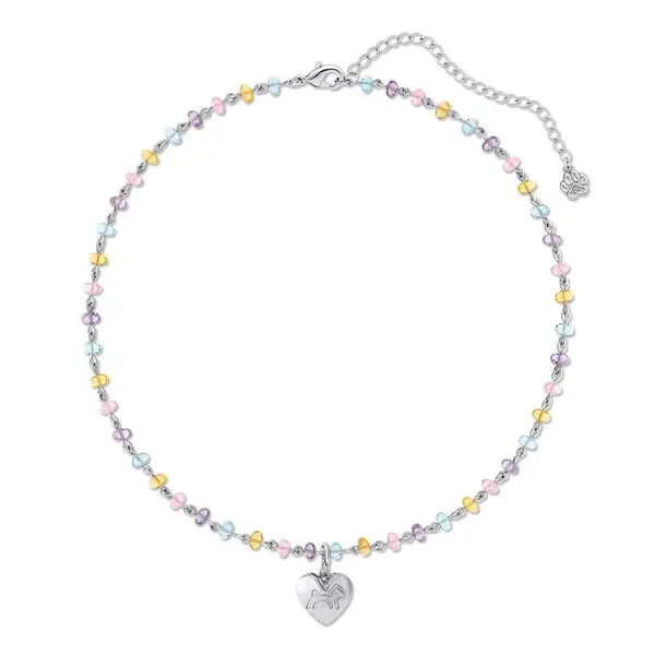 CLOUD HAVEN Engraved Heart Pendant Necklace - Silver