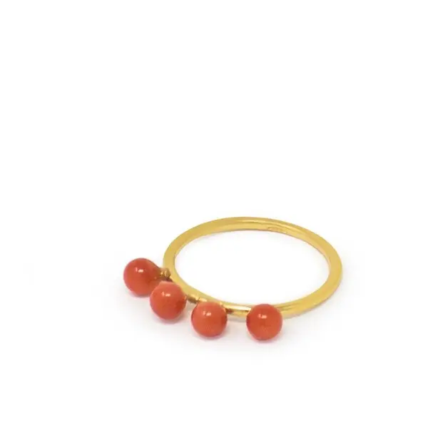VINTOUCH ITALY Coraline Ring - Red/gold