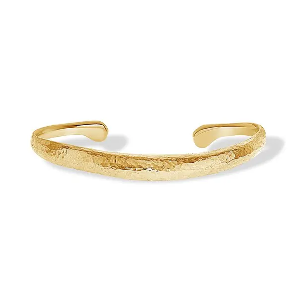 DOWER & HALL Curved Torque Bangle In Vermeil - Gold