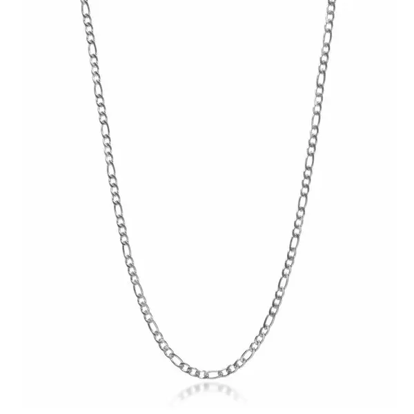 NIALAYA JEWELRY 3mm Figaro Chain - Silver