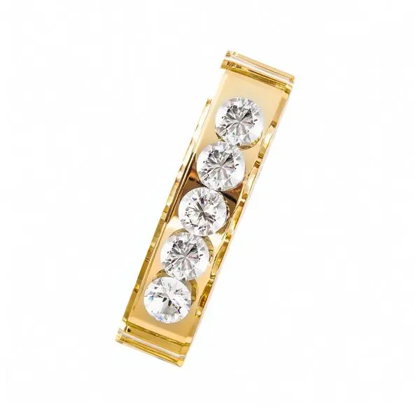 IOSTUDIO Zirconia Stone Barrette - Gold