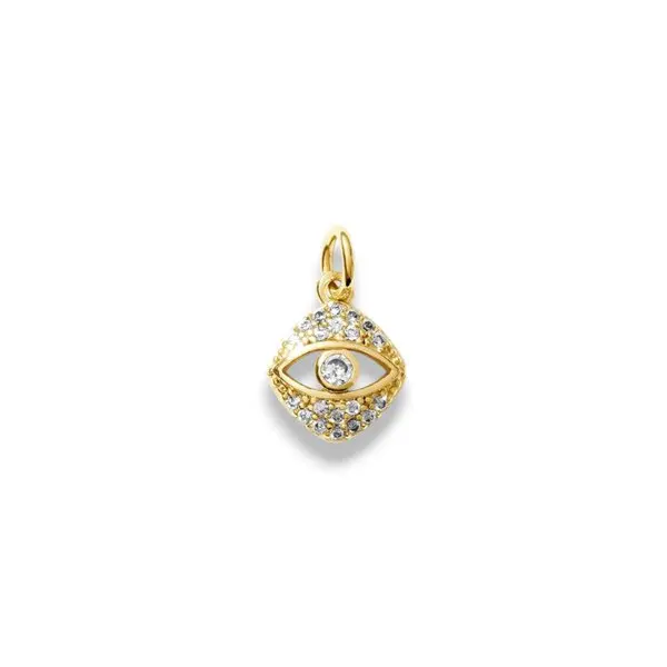 ALEXIE OF ATHENS Vintage Evil Eye Charm - Gold