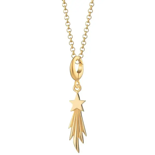 LILY CHARMED Plated Shooting Star Charm Necklace - Gold