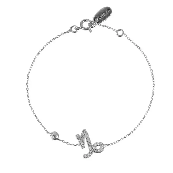 LATELITA Capricorn Zircon Bracelet - Silver
