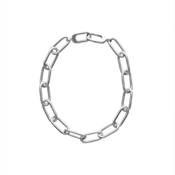 ONI Bold Clip Link Bracelet - Silver