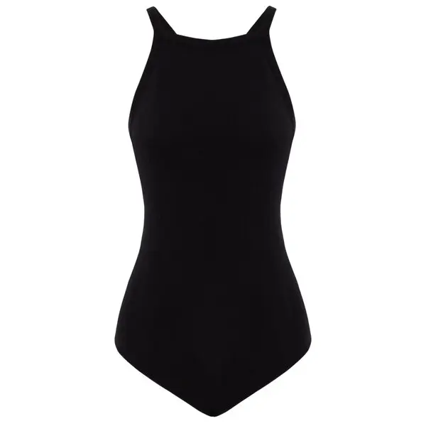 PERALUNA Greta Halter Neck Bodysuit