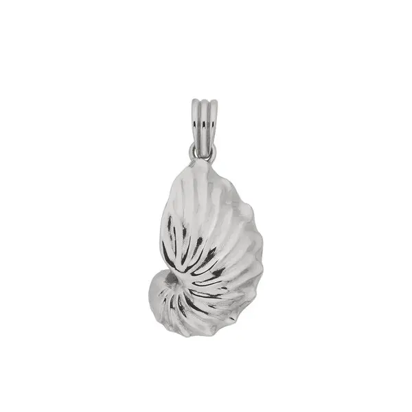 ZOË & MORGAN Paper Nautilus Charm - Silver