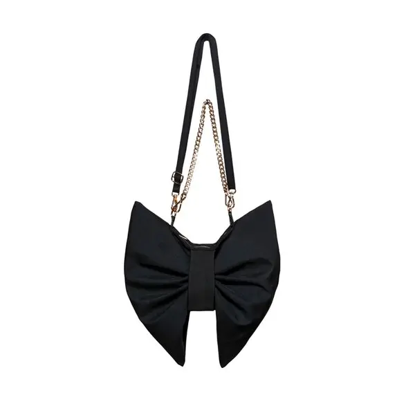 RAINSISTERS Bow Clutch Purse - Black