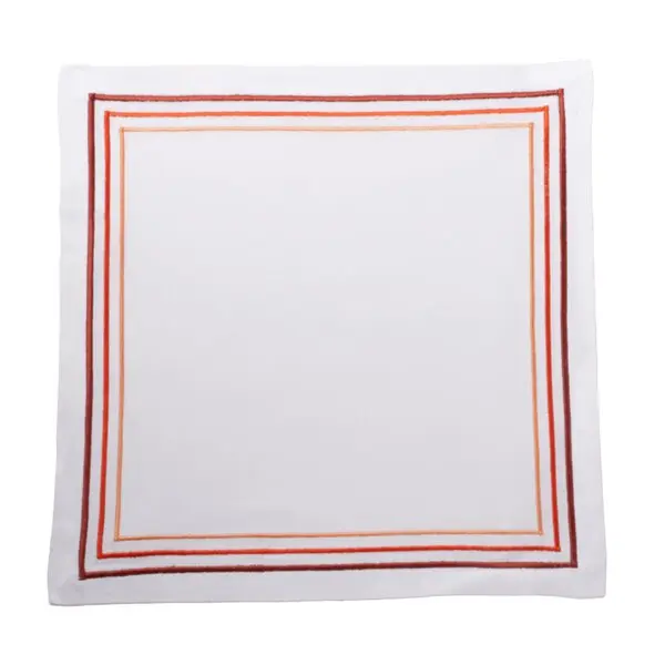 KM HOME COLLECTION Sunset Cotton Napkins Set - White