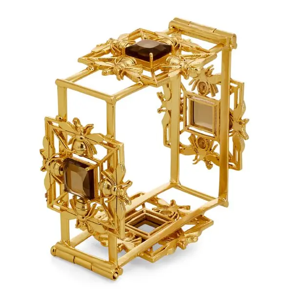 DHWANI BANSAL Mori Square Cuff - Gold/brown