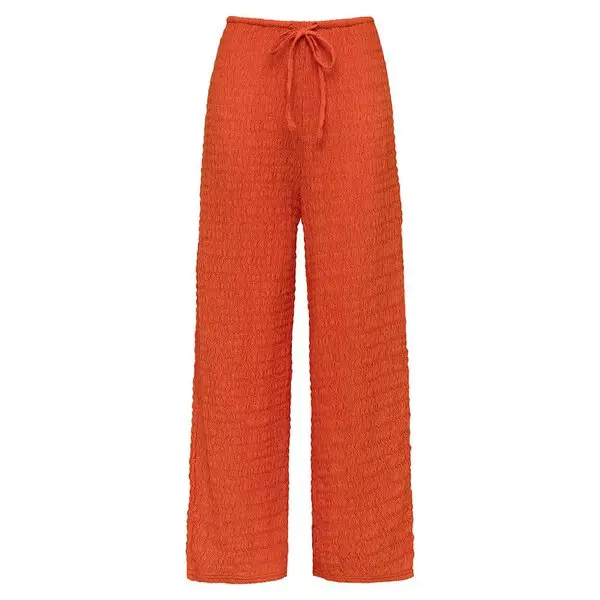 MONTCE Drawstring Wide Leg Pant - Orange
