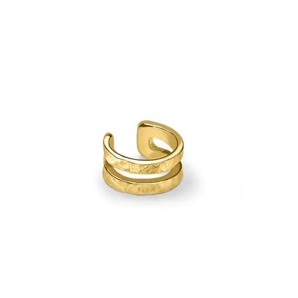 DOWER & HALL Double Bar Nomad Ear Cuff - Gold
