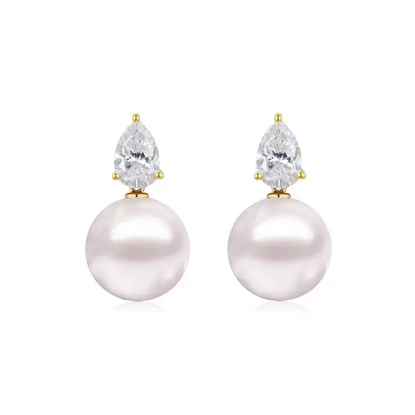 KAI FINE JEWELRY Venus Tears Convertible Drop Earrings - Gold/white