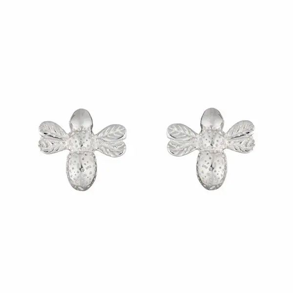 LILY CHARMED Sterling Bee Stud Earrings - Silver